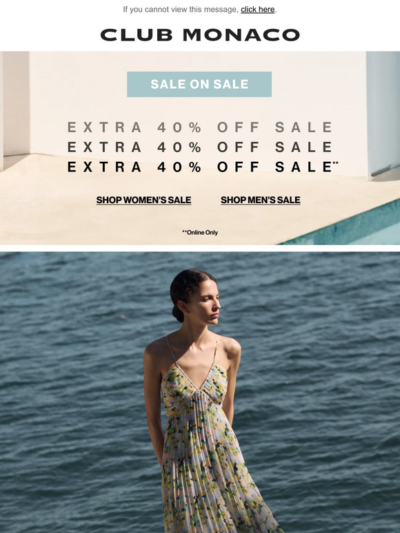 Club Monaco Email Newsletters: Shop Sales, Discounts, and Coupon Codes