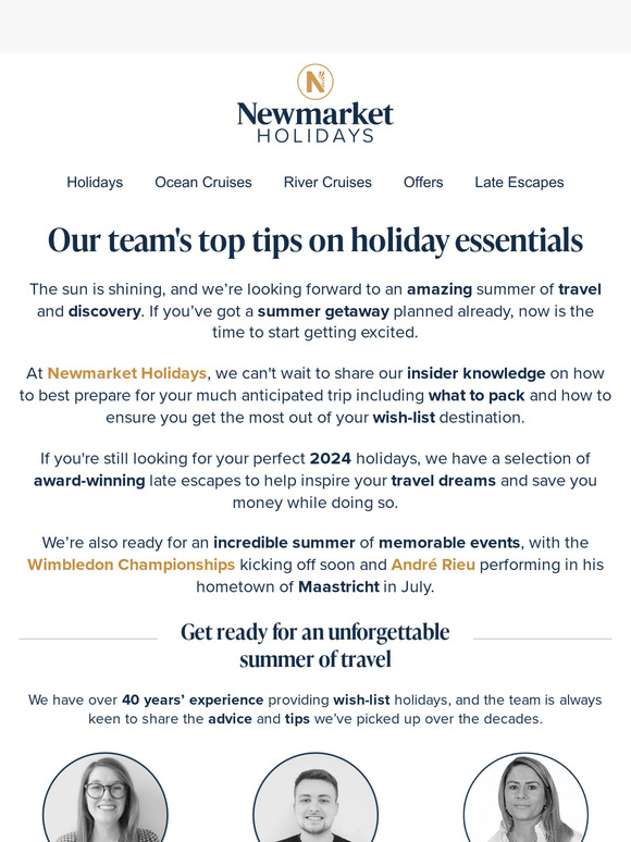 Newmarket Holidays: The Newmarket Holidays Digest: holiday packing ...