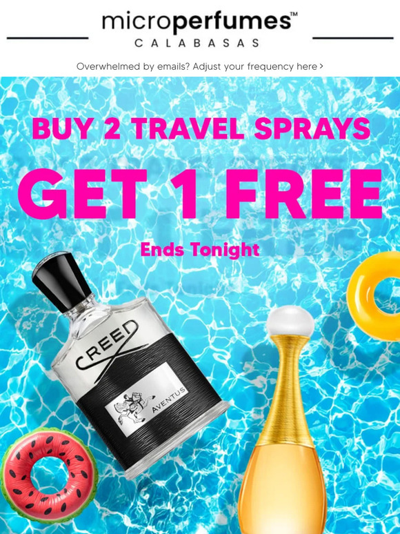 MicroPerfumes: CONFIRMED: You've Earned a Free Travel Spray | Milled