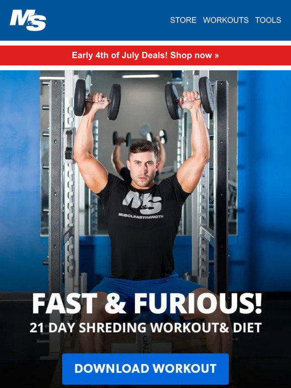 Muscle & Strength: Fast & Furious: 21 Day Shredding Workout and Diet ...