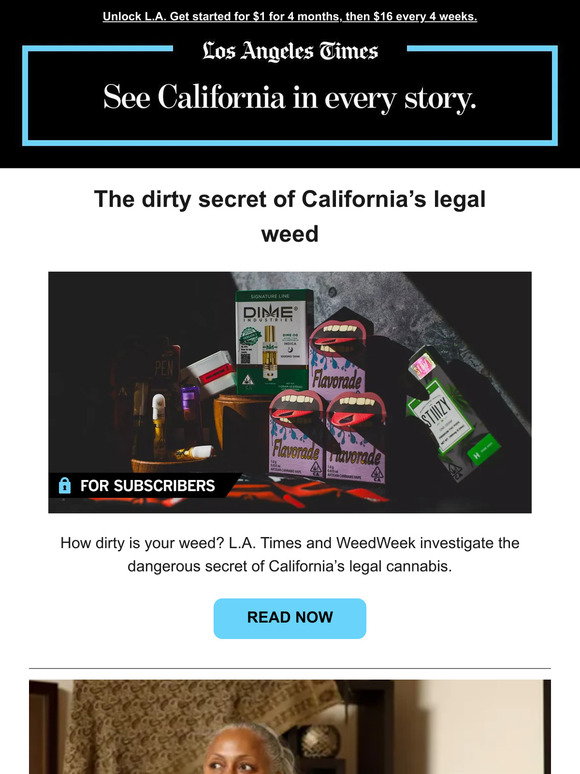 Los Angeles Times: Reader, California’s legal weed has a dirty secret ...