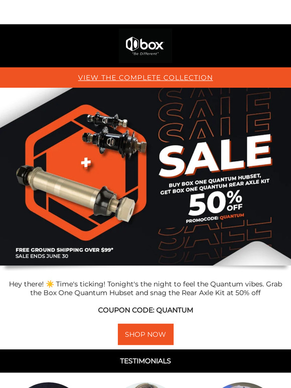 BOX Components: 👉 LAST CALL! Buy a Quantum Hubset, Get Axle for 50% off ...