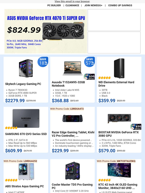 Newegg: $579 BIOSTAR RTX 3080 GDDR6X GPU! $2279.99 Skytech RTX 4080 ...