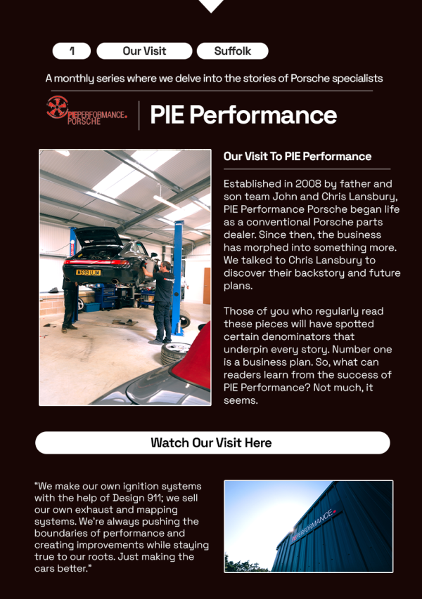 Design 911: People People: June edition - A visit to PIE Performance ...