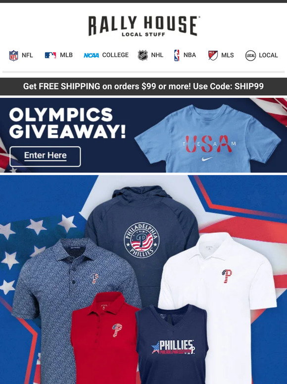 Rally House: Celebrate Independence Day The Phillies Way 🦅| Shop Stars ...