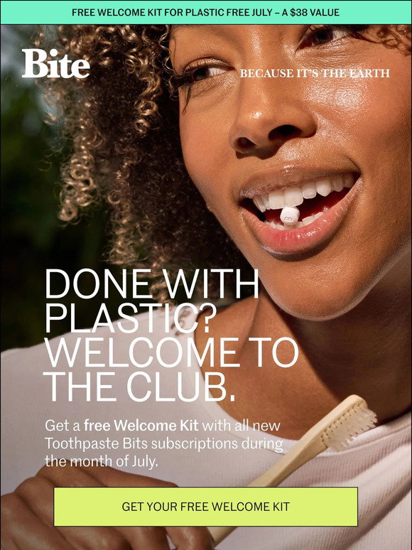 Bite: FREE Welcome Kit for Plastic Free July. | Milled