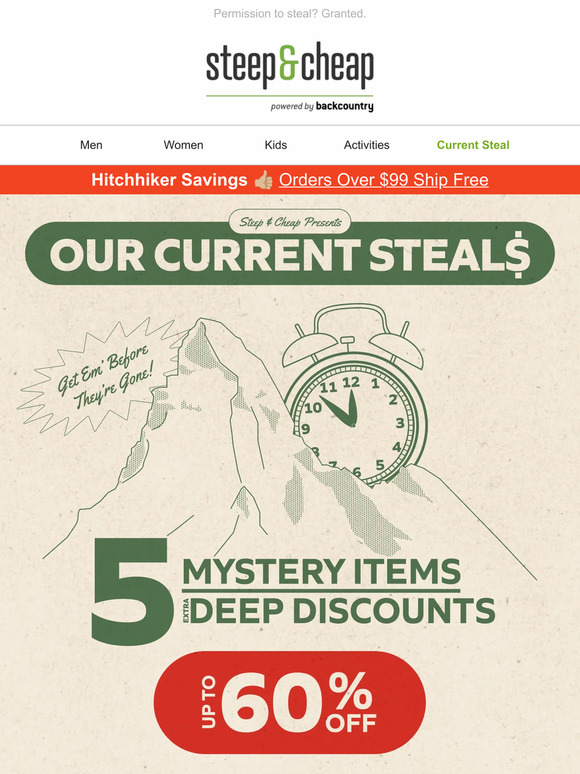 steep&cheap: New Current Steal$ have landed | Milled