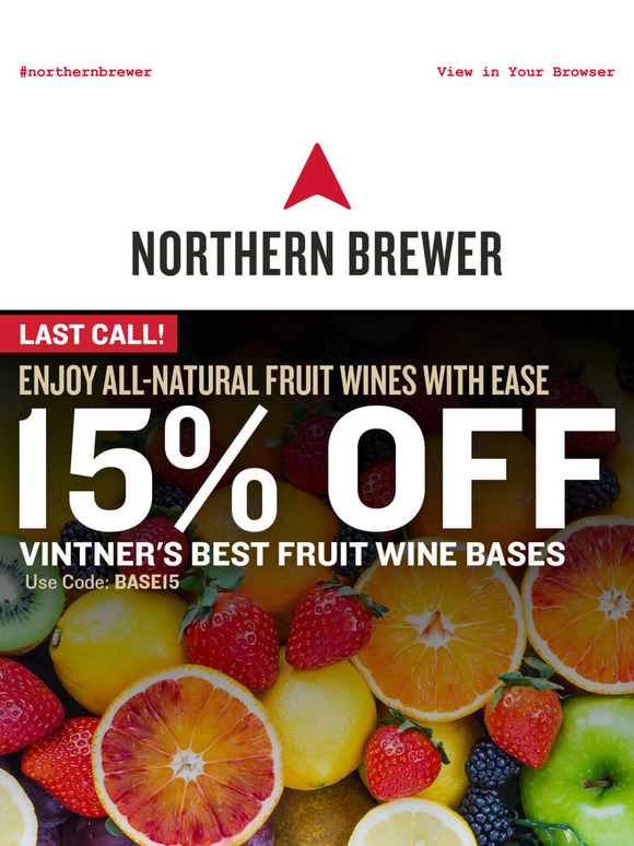 Northern Brewer: Save 15% on Fruit Wine Bases! | Milled