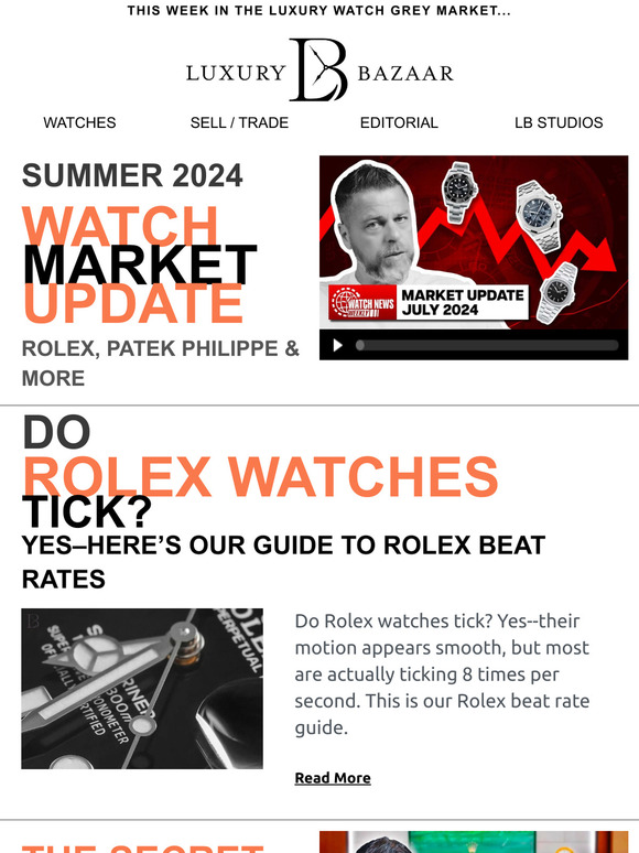 Luxury Bazaar: 7/01/2024 - Watch Market Update / Beat the Rolex ...