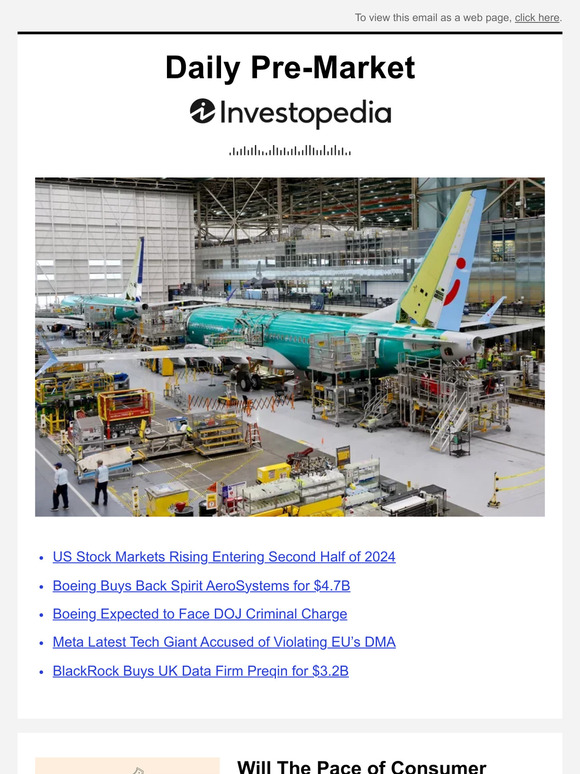 Investopedia: US Stock Markets Rising Entering Second Half of 2024 | Milled