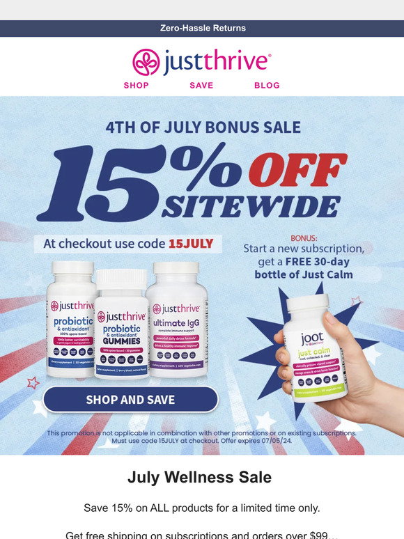 Just Thrive: 🚨 Take 15% off all weekend long | Milled