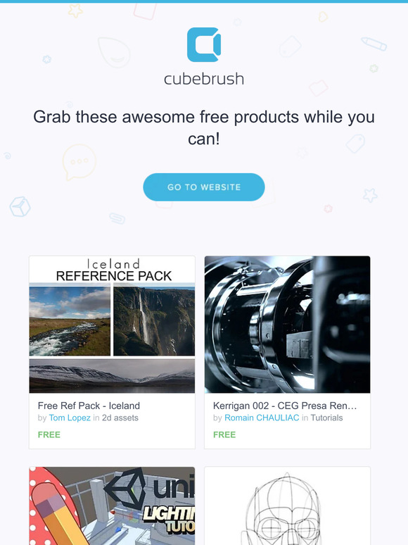 Cubebrush: Happy Monday! Grab These Free Products! | Milled