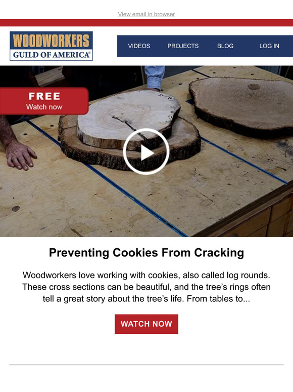 Woodworkers Guild of America: Preventing Cookies from Cracking | Milled