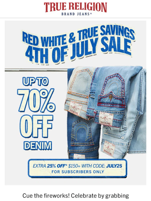 True Religion: 70% OFF D*MN GOOD DENIM | Milled