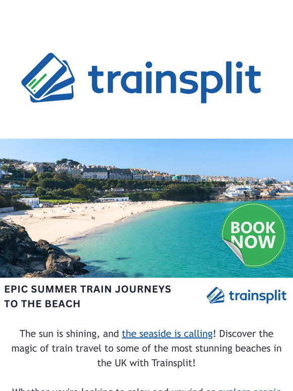 Raileasy: Escape to Stunning UK Beaches by Train! | Milled