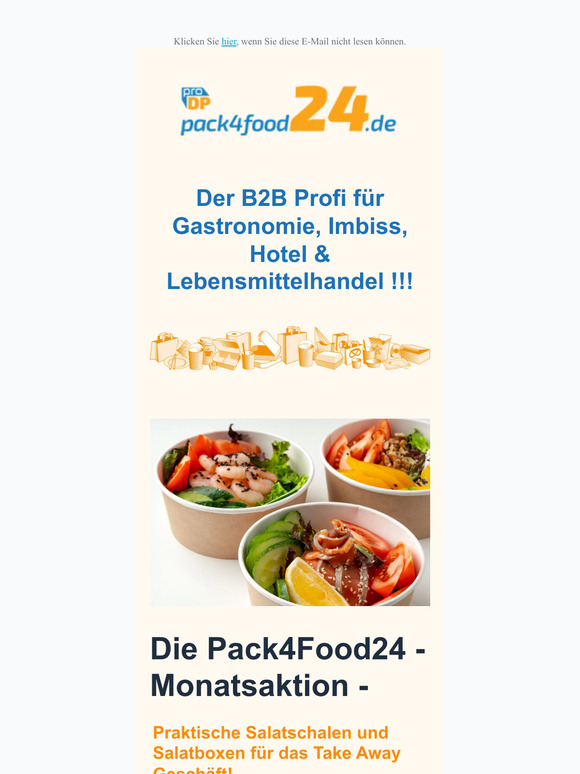 Pack4Food: Unsere Monatsaktion im Juli rund um leckere Salate im Take Away | Milled