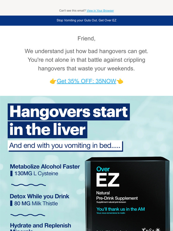 Over EZ: Friend stop vomiting your guts out 🤮 | Milled