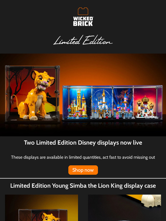 Wicked Brick: Now Live - Limited Edition Simba & Disney Castles ...