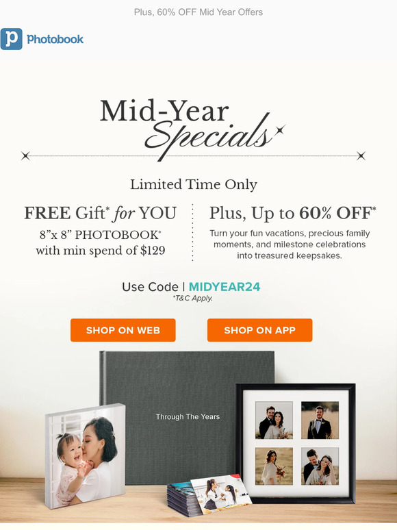 Photobook: 🎁 Get Your FREE* Gift Today! | Milled