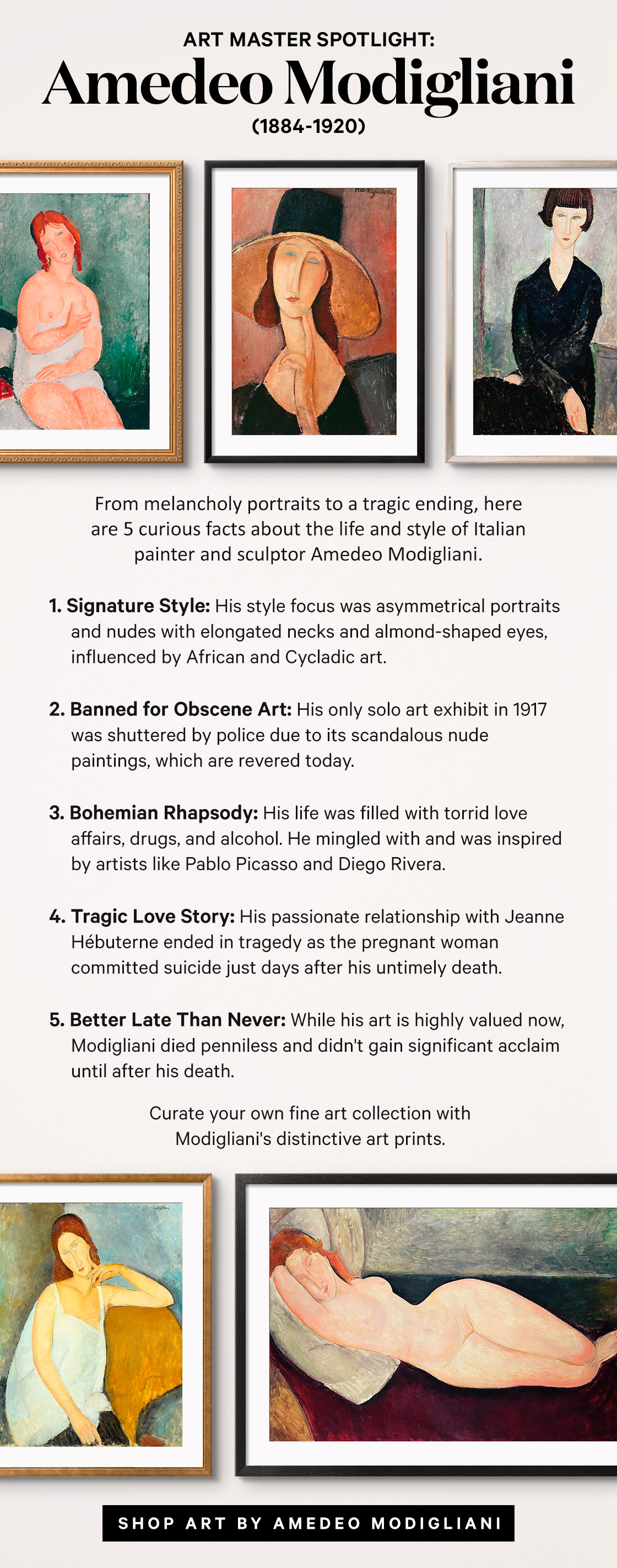 Art.com: Discover Amedeo Modigliani's distinctive style | Milled