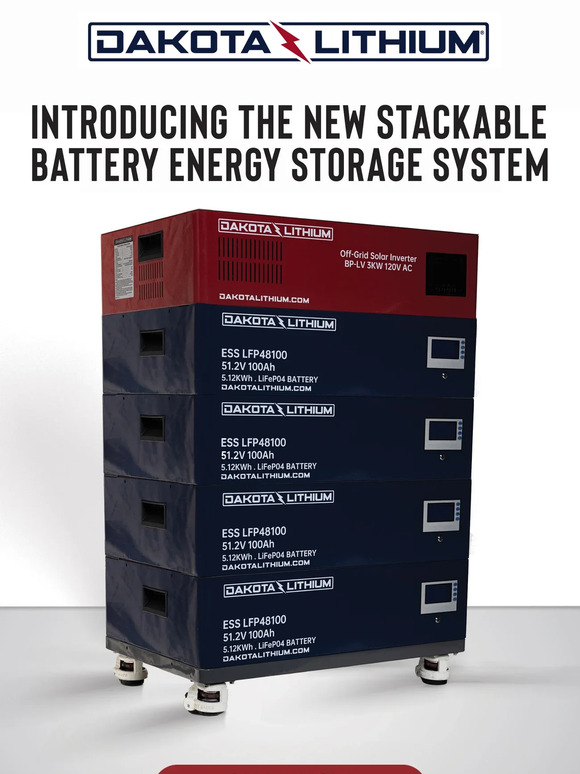 Dakota Lithium: Introducing the new stackable battery energy storage system! | Milled