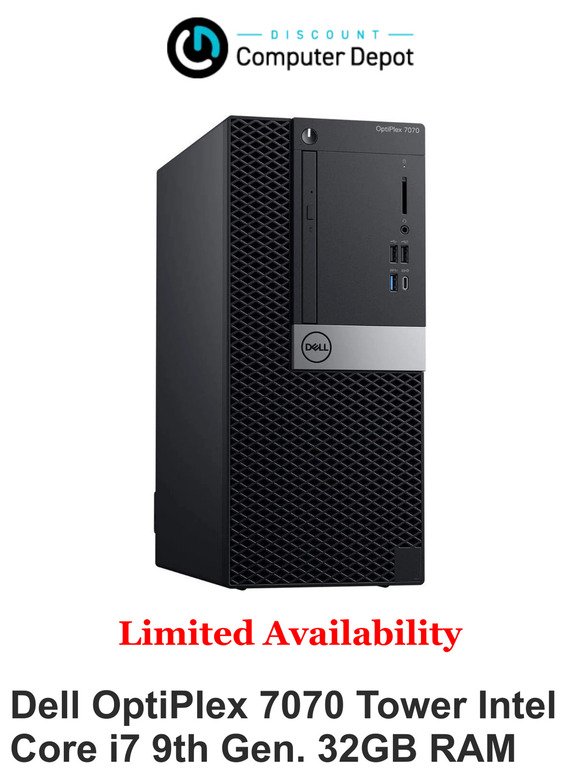 Discount Computer Depot: Dell 9th Gen i7 Tower is Back in Stock! | Milled