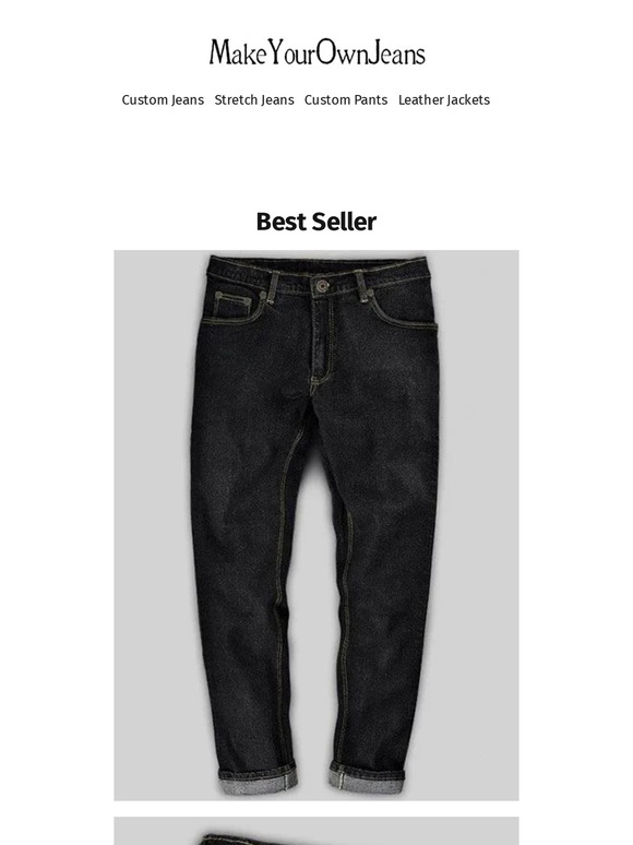 Make your own Jeans: Hank Black Hard Wash Stretch Jeans - Look #582 ...