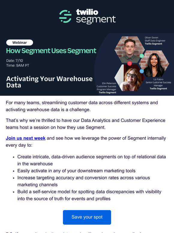 Segment: How Segment Uses Segment: Warehouse Data Activation 🚀 | Milled
