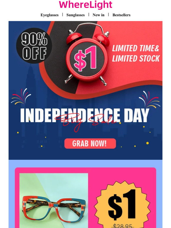 WhereLight: Final Hours: Independence day 90% OFF! | Milled