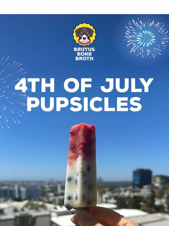 Brutus Broth: 4th of July Pupsicle Recipe 🎆 | Milled