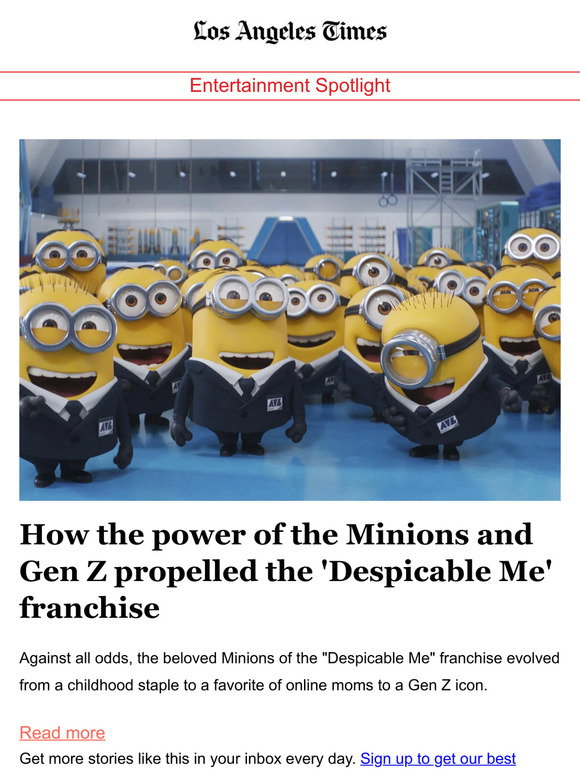Los Angeles Times: How Minions, Gen Z power the 'Despicable Me ...