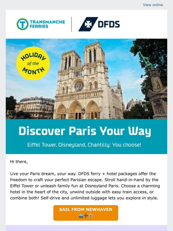 DFDS: Discover our holiday of the month - the DFDS Paris city break 🥐 ...