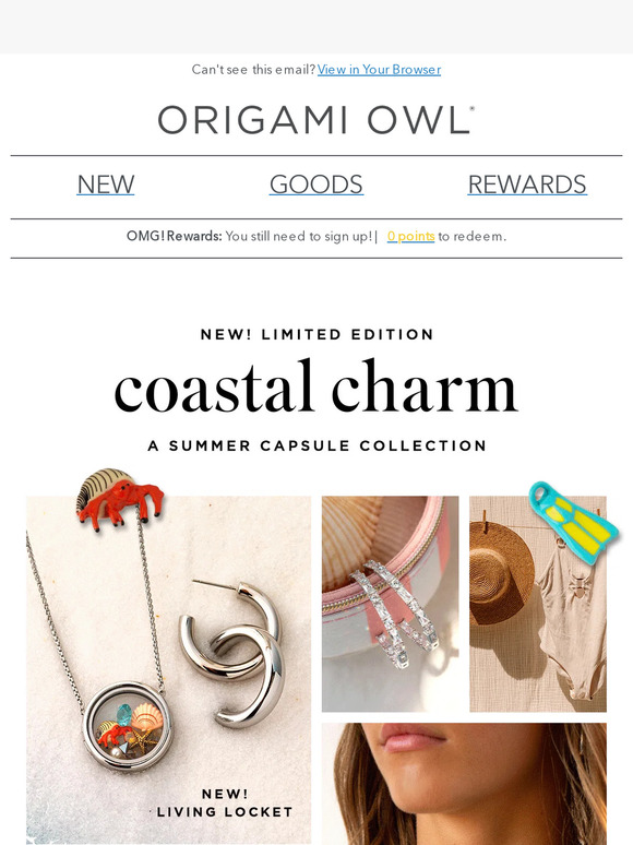 Origami Owl: Our Summer Capsule Collection is Here! ☀️🐚🌴🦀 | Milled