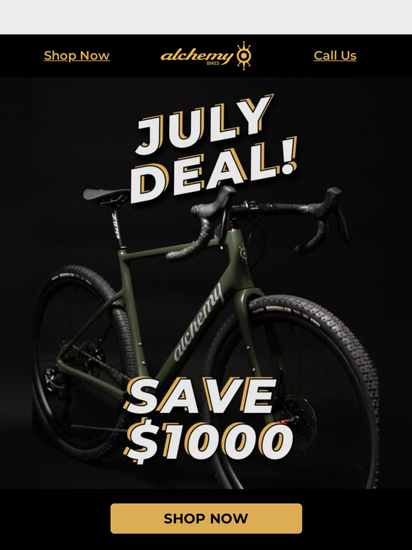 Alchemy Bicycles: Going Fast! Save $1,000 ! | Milled