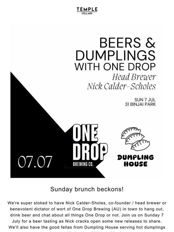 Temple Cellar - CPS: ONE DROP | Meet the Brewer Nick Calder-Scholes | Milled