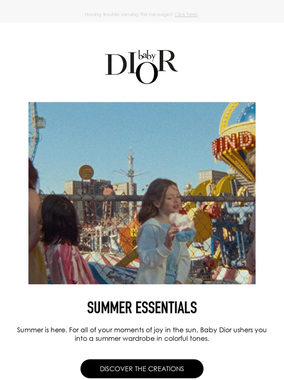 Dior: Baby Dior: Summer Essentials | Milled
