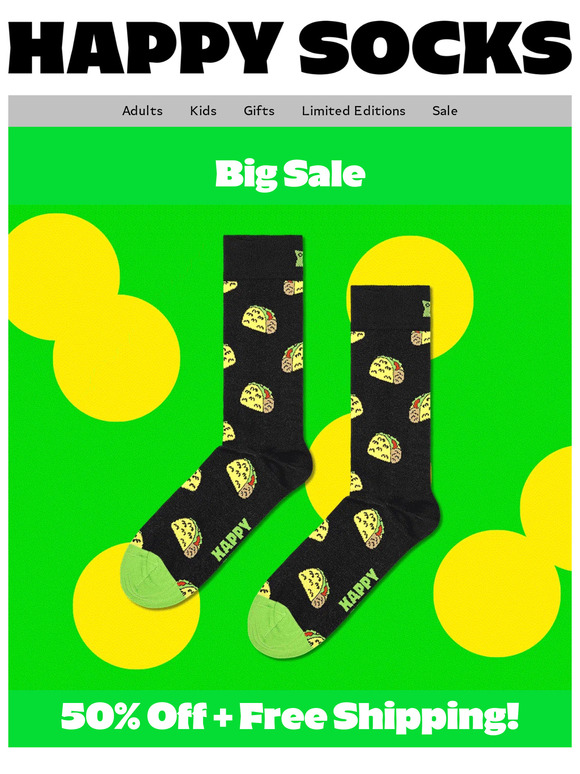 Happy Socks Email Newsletters: Shop Sales, Discounts, and Coupon Codes
