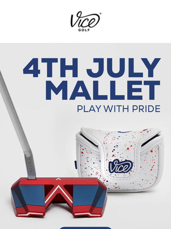 Vice Golf: 4th July Mallet: Special Edition Putter 🦅 | Milled