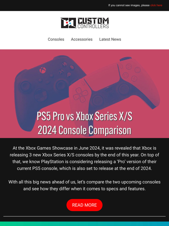 Custom Controllers: 🎮PS5 Pro vs Xbox Series X/S Console Comparison ...