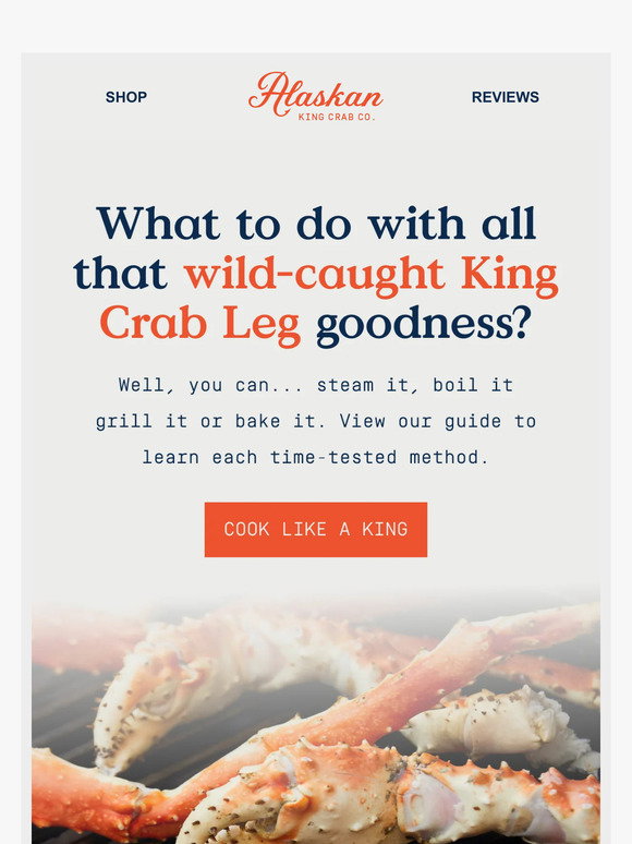Alaskan King Crab Co.: King Crab Leg Instructions | Milled