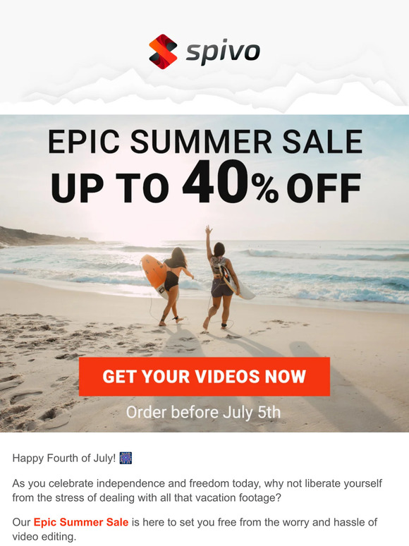 Spivo: Celebrate 🇺🇸 with epic savings! | Milled