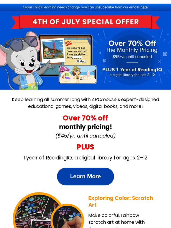 ABCmouse.com: Happy Fourth of July! Join the Celebration | Milled