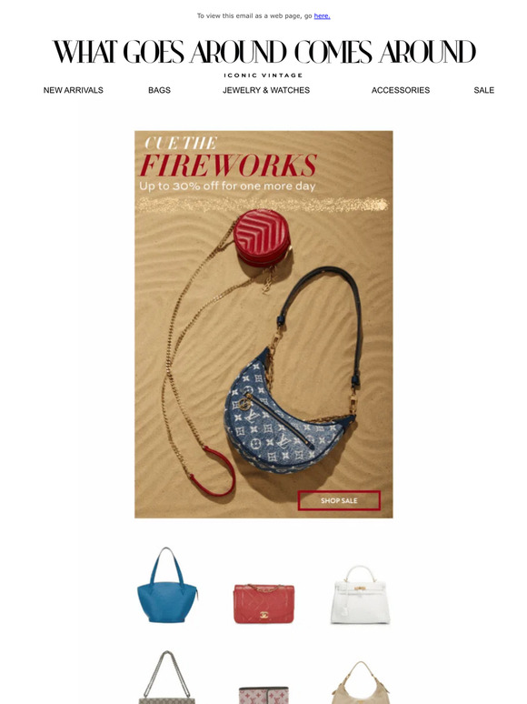 What Goes Around Comes Around: Celebrate with a Summer Sale! | Milled