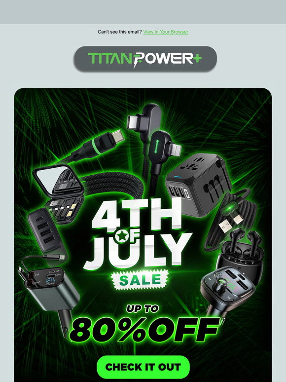 Titan Power Plus: 4th of July Sale begins NOW! 🎉 | Milled