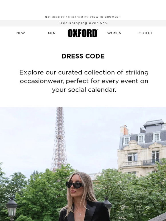 Oxford: Dress Code | Special Event | Milled