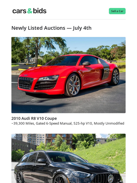 Cars & Bids: Cars & Bids Today | Milled