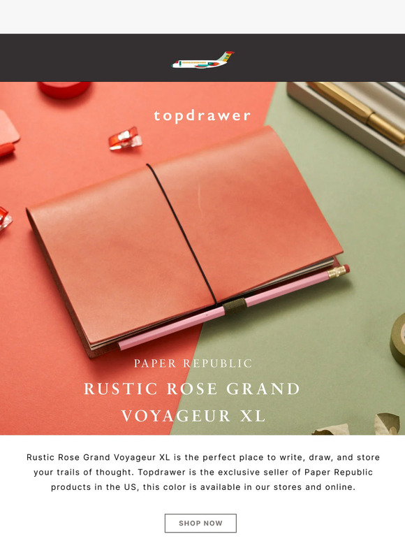 Topdrawer: Introducing Paper Republic Rustic Rose Grand Voyageur XL ...