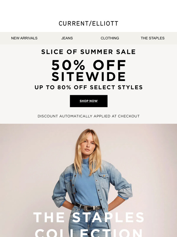 Current/Elliott: Take 50% off these must-haves | Milled