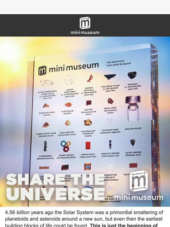 Mini Museum: From the Birth of the Solar System to the Modern Age: The ...