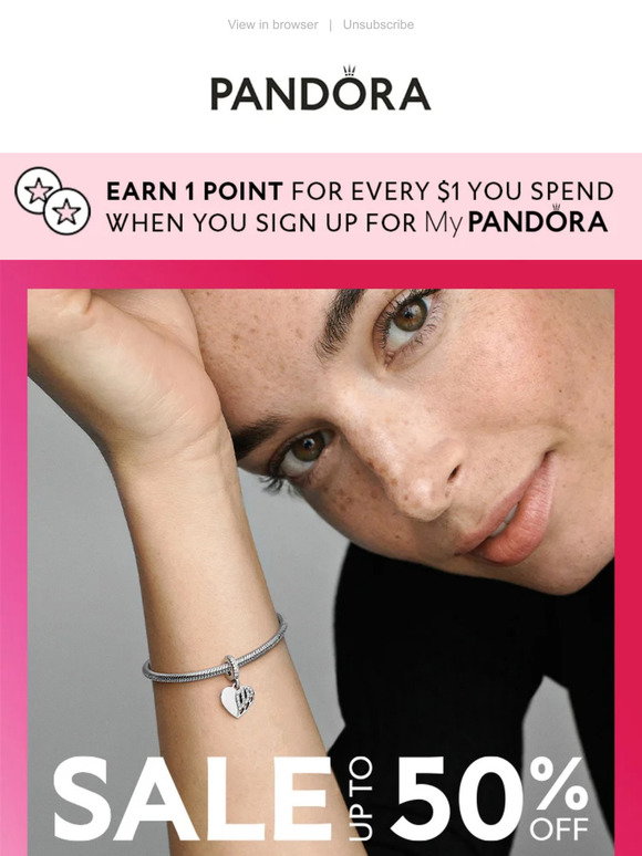 Pandora Email Newsletters: Shop Sales, Discounts, and Coupon Codes